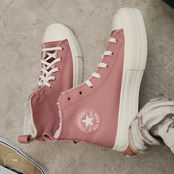 Converse | Shoes | Converse Chuck Taylor All Star Lift Platform Sherpa ...